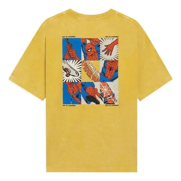 LI-NING X Marvel Spider Comic Graphic T-shirt 'yellow