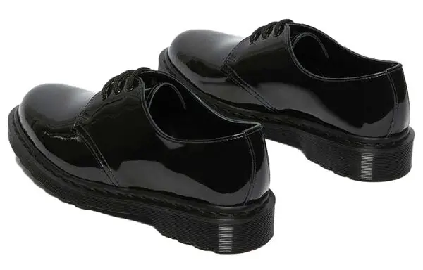 Dr. Martens 1461 Made In England Mono Patent Leather Oxford Shoes - Black
