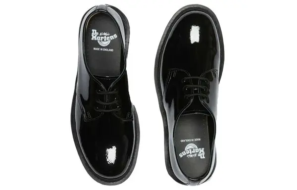 Dr. Martens 1461 Made In England Mono Patent Leather Oxford Shoes - Black