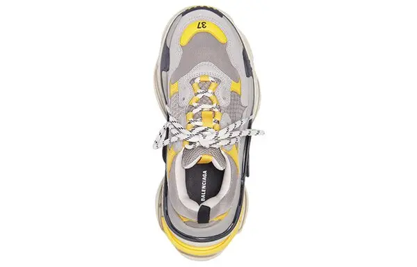 Balenciaga Triple S Trainer - Grey/yellow