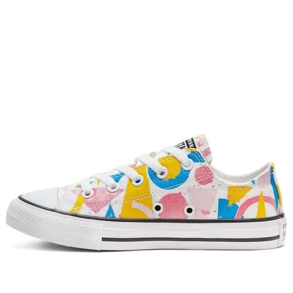 CONVERSE Chuck Taylor All Star Low Top Sneakers - White/yellow/blue