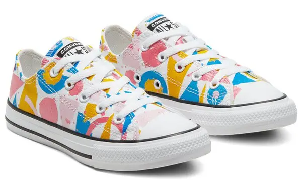 CONVERSE Chuck Taylor All Star Low Top Sneakers - White/yellow/blue