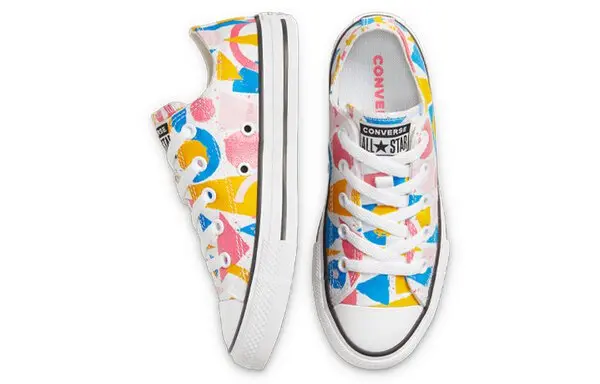 CONVERSE Chuck Taylor All Star Low Top Sneakers - White/yellow/blue