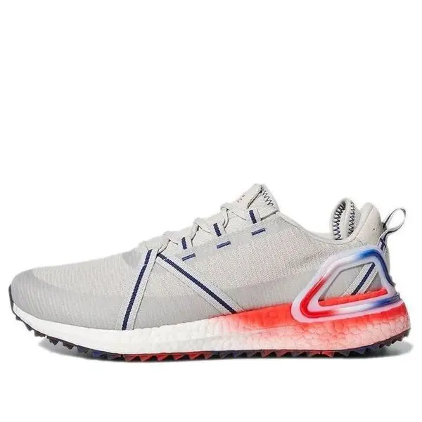 Adidas Solarthon Primegreen Spikeless Golf Shoes - Grey/red