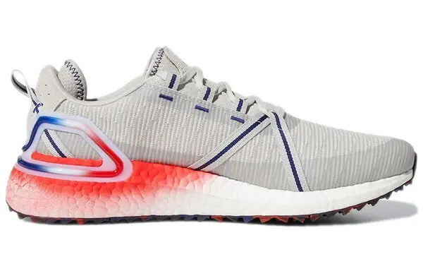 Adidas Solarthon Primegreen Spikeless Golf Shoes - Grey/red