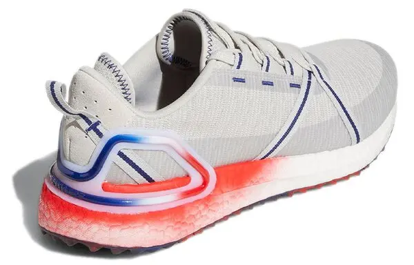Adidas Solarthon Primegreen Spikeless Golf Shoes - Grey/red
