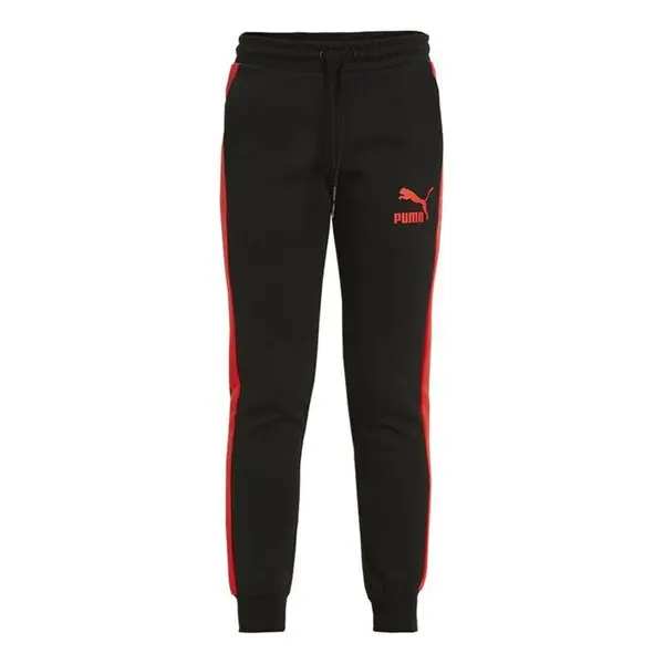 PUMA Iconic T7 Logo Printed Sweatpants - Black