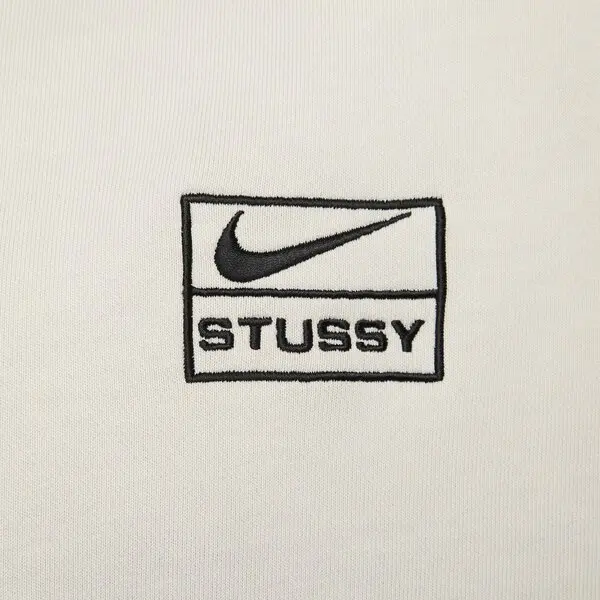 Nike X Stussy Ss24 Full-zip Washed Fleece Hoodie