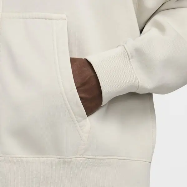 Nike X Stussy Ss24 Full-zip Washed Fleece Hoodie