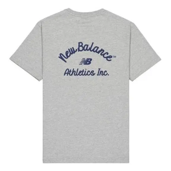 NEW BALANCE Athletics Back Print T-shirt Asia Sizing - Grey