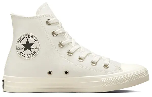CONVERSE Chuck Taylor All Star High Top Sneakers With Paisley Embroidery - White/red