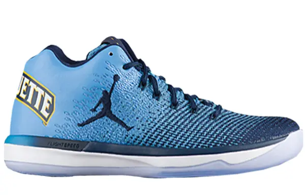 JORDAN Air 31 Low "marquette" Basketball Sneakers - Blue