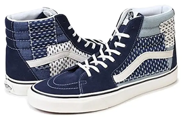 VANS Sk8-hi Patchwork High Top Sneakers - Blue