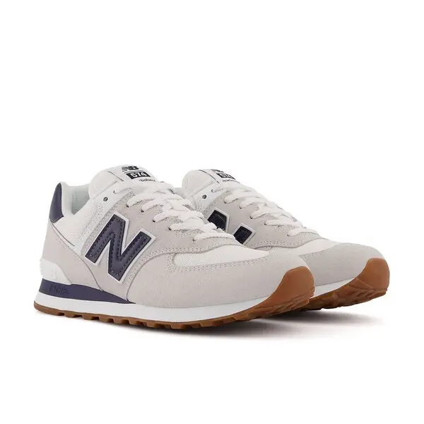 NEW BALANCE 574 Series Low Top Sneakers - White/black