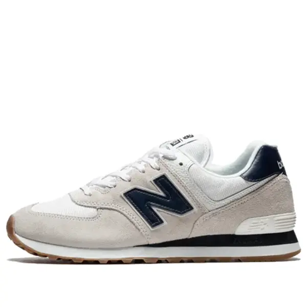NEW BALANCE 574 Series Low Top Sneakers - White/black