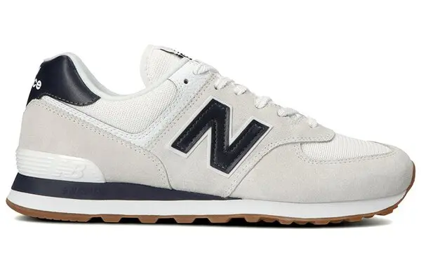 NEW BALANCE 574 Series Low Top Sneakers - White/black