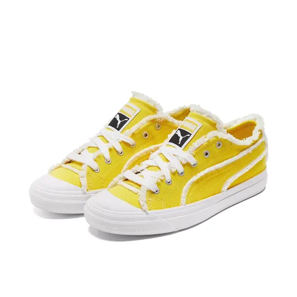 PUMA Capri Raw Cut Sneakers - Yellow/white
