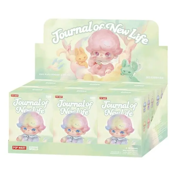 POP MART Dimoo Journal Of New Life Series Vinyl Plush Pendant Blind Box Sealed Case - Multi-color