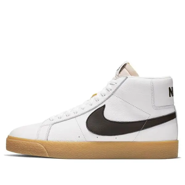 Nike Blazer Mid Sb 'orange Label White' Sneakers - White/black
