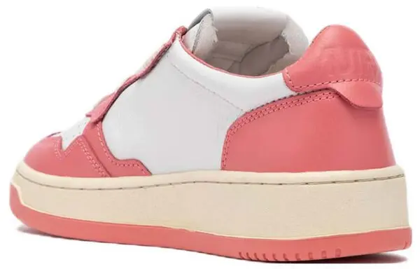 AUTRY Medalist Low Top Sneakers - White/peach