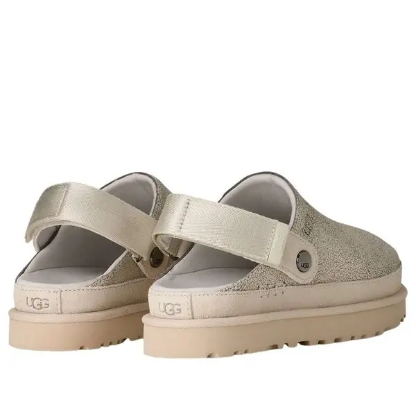UGG Goldenstar Villa Clog Mules 'crackle - White
