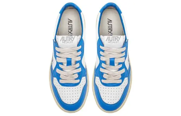 AUTRY Medalist Low Bicolor Sneakers - White/blue