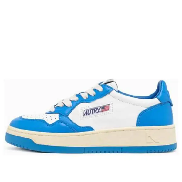 AUTRY Medalist Low Bicolor Sneakers - White/blue