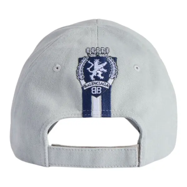 Balenciaga 3b Football Cap - Light Grey/blue