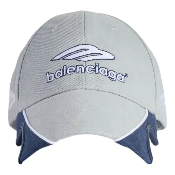 Balenciaga 3b Football Cap - Light Grey/blue