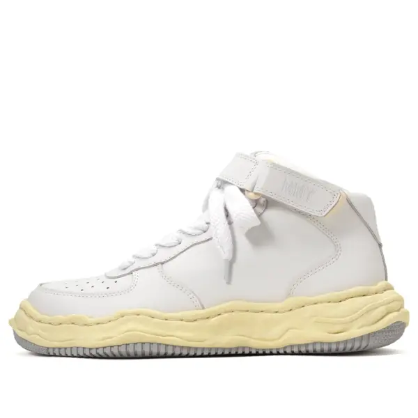 Mihara Yasuhiro Wayne Vl Og Sole Leather High-top Sneakers - White