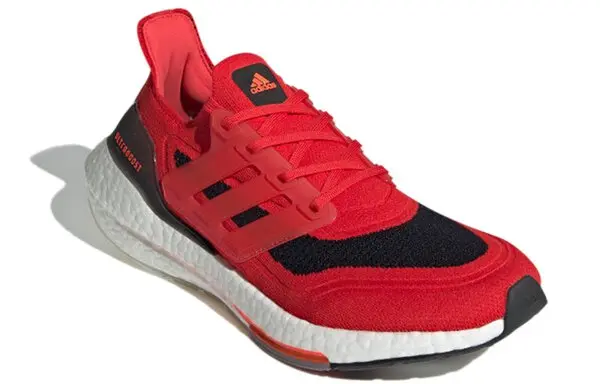 Adidas Ultraboost 21 Athletic Sneakers - Red