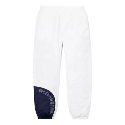 Supreme Corner Arc Track Pants 'white Navy - White/navy