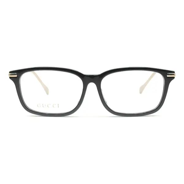 Gucci Retro Horsebit Classic 1955 Series Square Frame Optical Glasses - Black