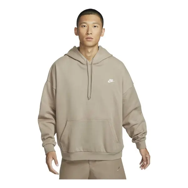 Nike Club Ft Oversized Po Hoodie - Beige