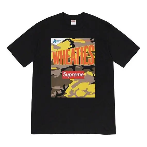 Supreme Week 6 X Wheaties Crossover Printing Round Neck Short Sleeve - Multi-color