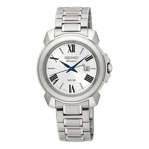 SEIKO Premier Series Solar Powered Watch - Silver
