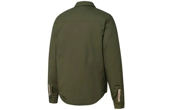 PUMA Paisley Woven Reversible Shacke Shirt 'tan Green