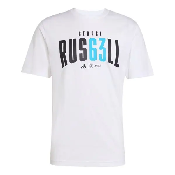 Adidas X Mercedes X George Russell T-shirt Asia Sizing - White