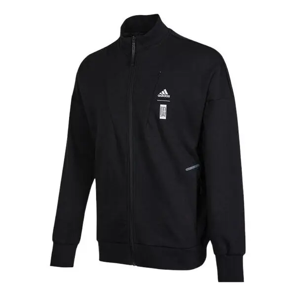 Adidas Stand Collar Sports Jacket - Black