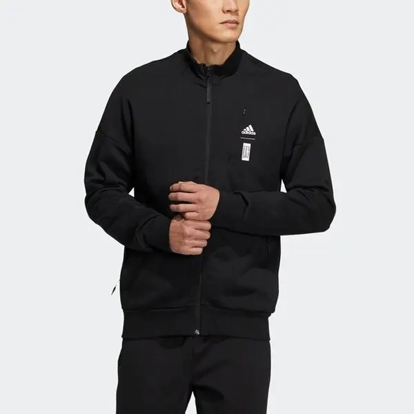 Adidas Stand Collar Sports Jacket - Black