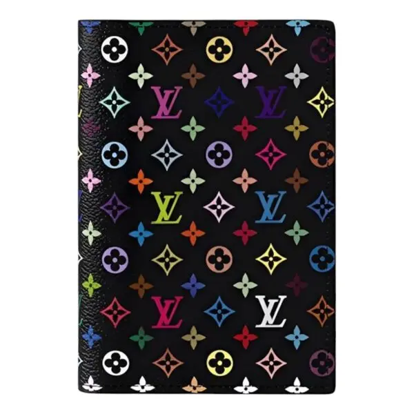 LOUIS VUITTON X Takashi Murakami Passport Cover - Black Multicolored