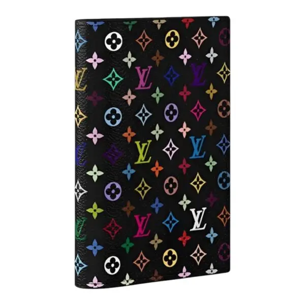 LOUIS VUITTON X Takashi Murakami Passport Cover - Black Multicolored