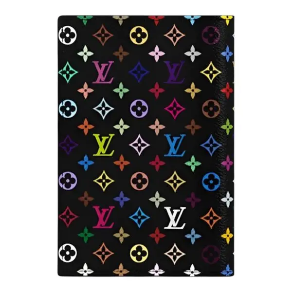LOUIS VUITTON X Takashi Murakami Passport Cover - Black Multicolored