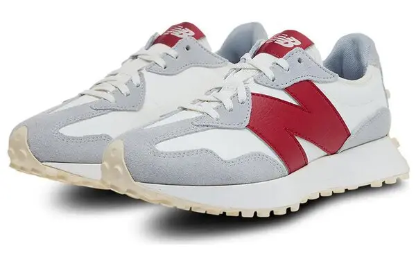 NEW BALANCE 327 Athletic Sneakers - Grey/red