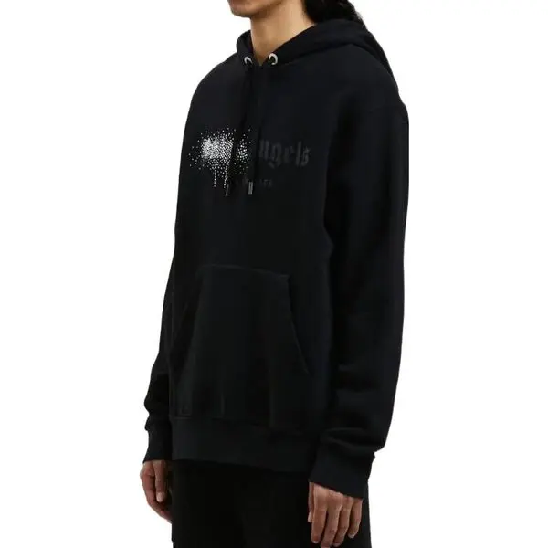 Palm Angels Rhinestone Sprayed Hoodie