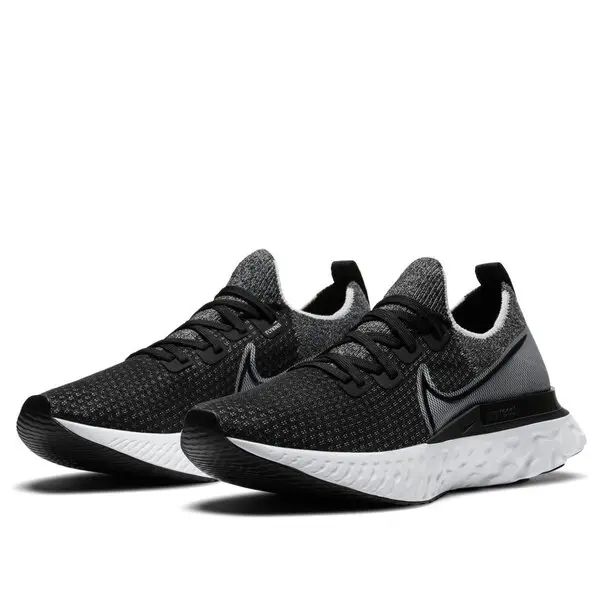 Nike React Infinity Run Flyknit Sneakers - Black/white/white