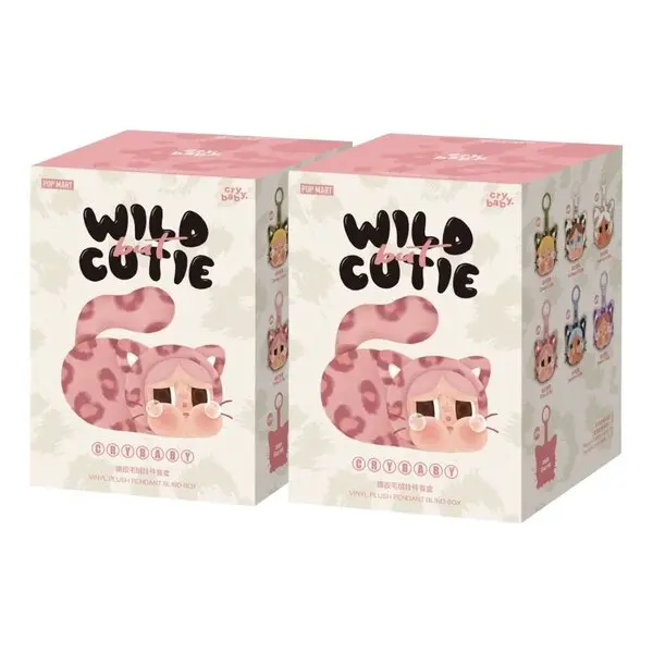 POP MART Crybaby Wild But Cutie Vinyl Plush Pendant Sealed Case - Multi-color
