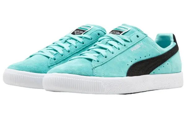 PUMA Diamond Supply Co. X Clyde Aruba Blue Sneakers - Blue/black