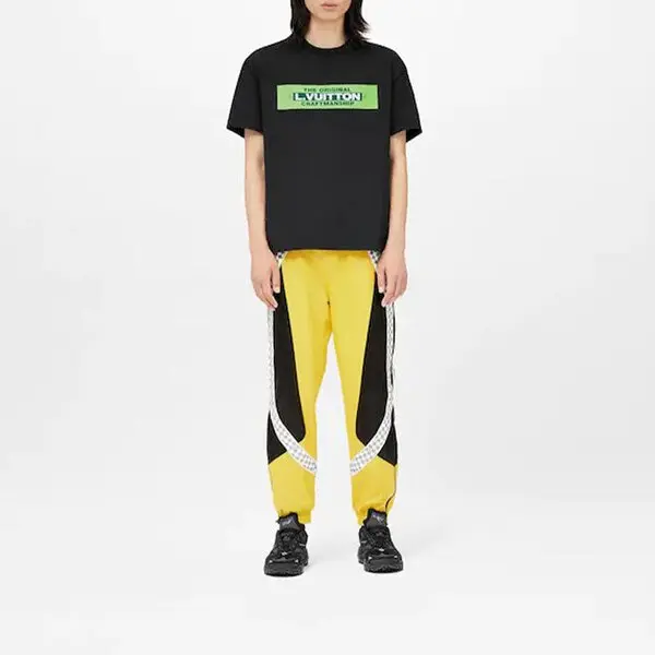 LOUIS VUITTON Ss22 Solid Color Alphabet Printing Short Sleeve