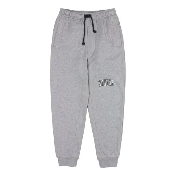 JORDAN J Sprt Dna Hbr Flc Pant Casual Sports Breathable Knit Long Pants - Light Grey